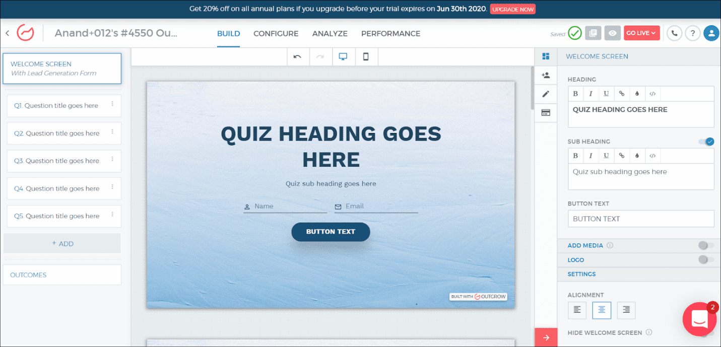 How to Make an Interactive Quiz in 5 minutes? | Outgrow Blog