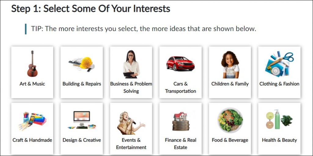 Interactive Content Idea Generator - Get Ideas + Build Your Own