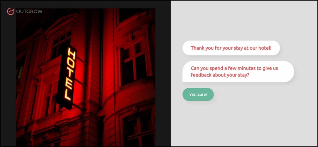 How to Create Feedback Chatbots on Outgrow | Interactive Content